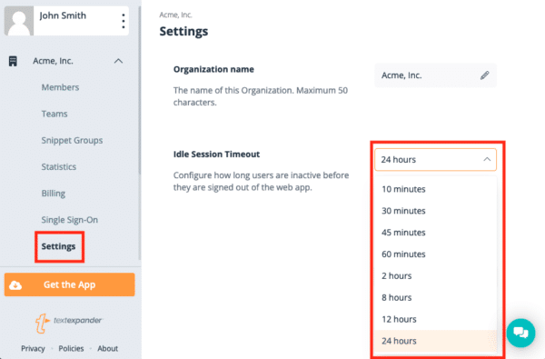 Changing Your Idle Session Timeout