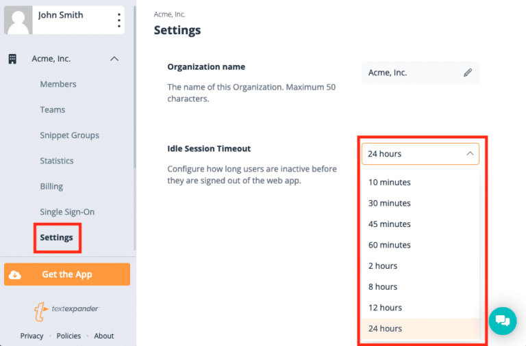 Changing Your Idle Session Timeout