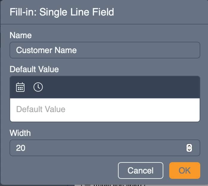 Using Fill-In-The-Blank Form Fields in Snippets